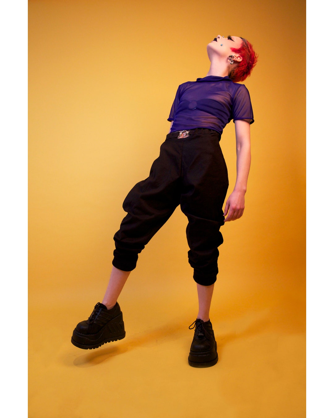 Crescent Buckle Trousers - Occult Witch Pants - Gothic Casual - Etsy