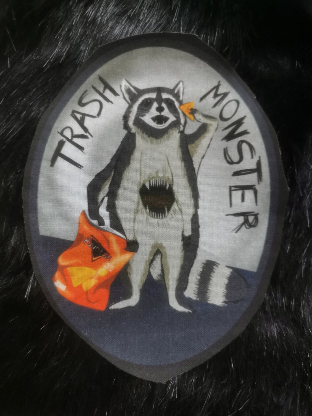 Weird Animal Patches, DIY Punk Mutant Raccoon, Snail, Wolf, Snake ...