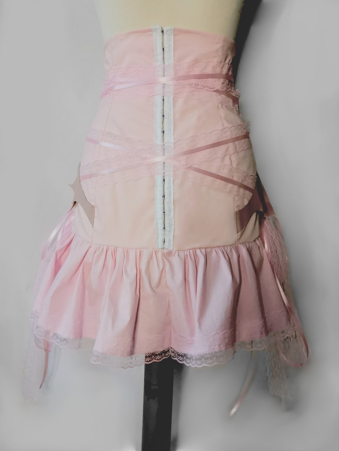 Waifu Skirt High Waisted Anime Pastel Goth Casual Kawaii Etsy