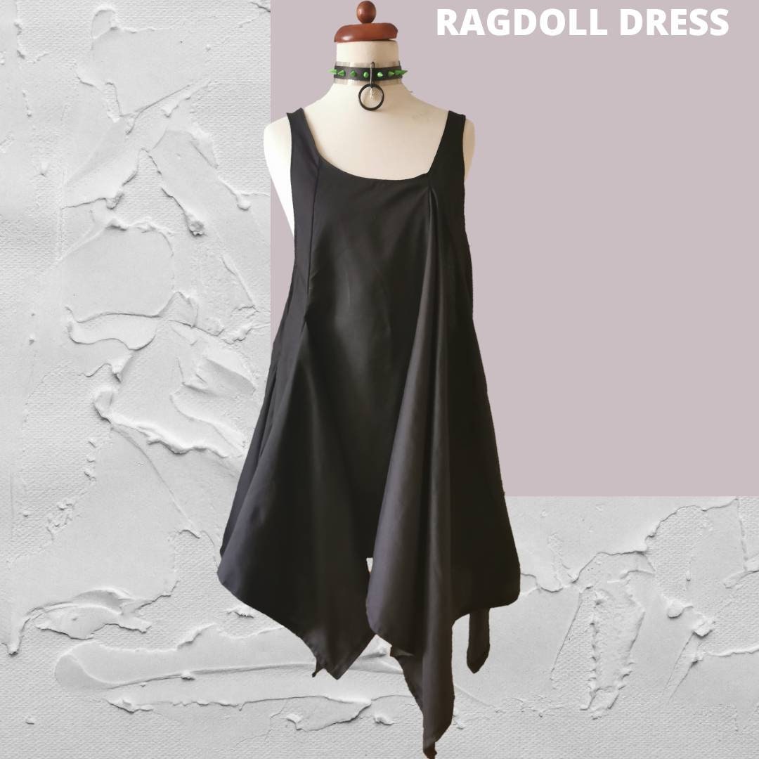 Ragdoll Assymetric Punk Witch Flare Handkerchief Gothic Avante Garde ...