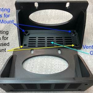Improved Rack Ears (pair, Recess OR Flush Mount With Ventilation Grid ...