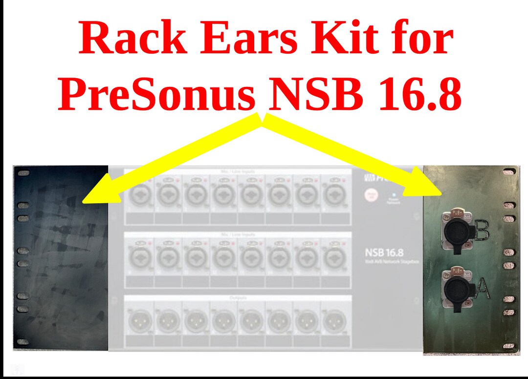New and Improved Rack Ears Kit for Presonus NSB 16.8 Stage Box ("rack ...
