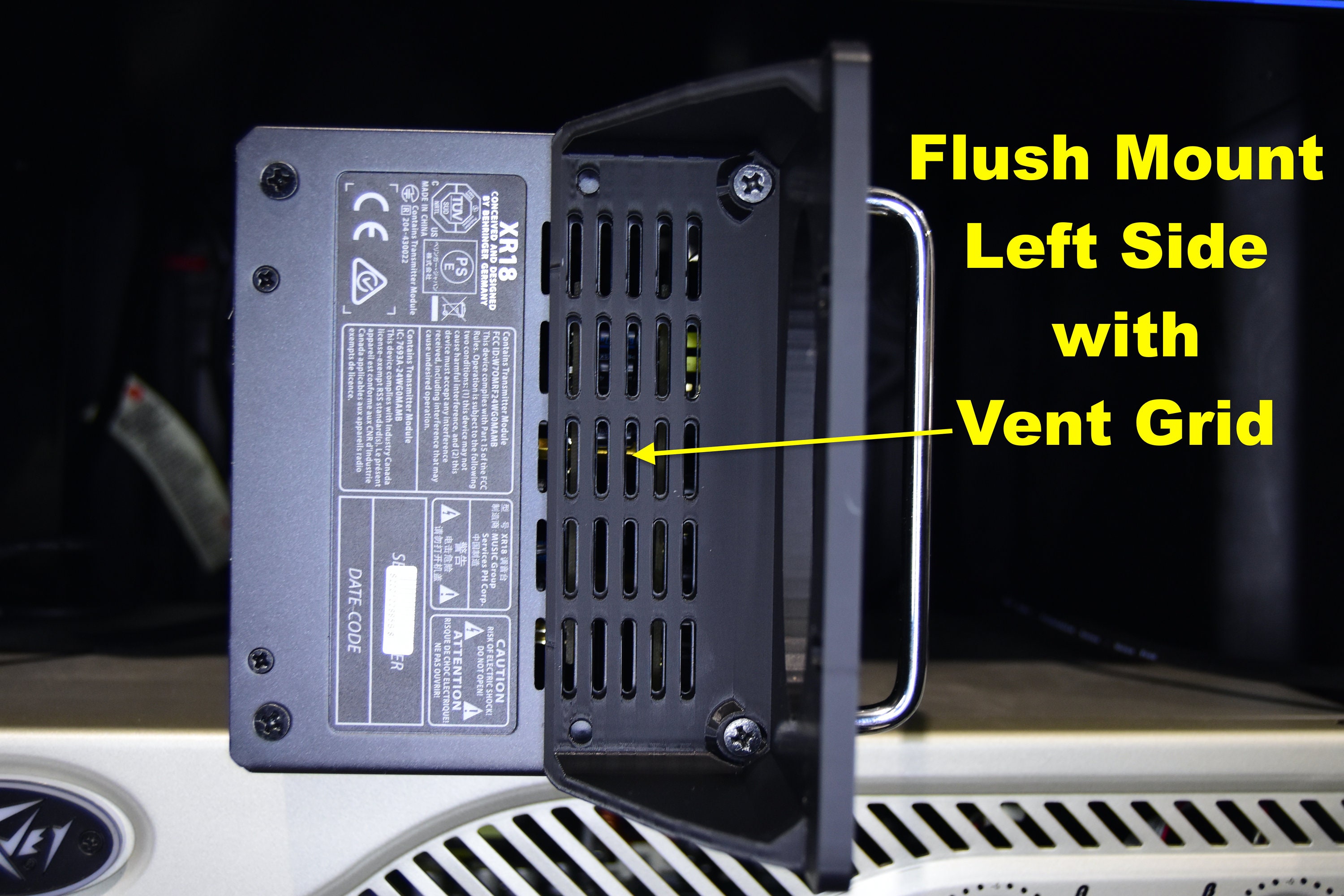 Improved Rack Ears (pair, Recess OR Flush Mount With Ventilation Grid ...