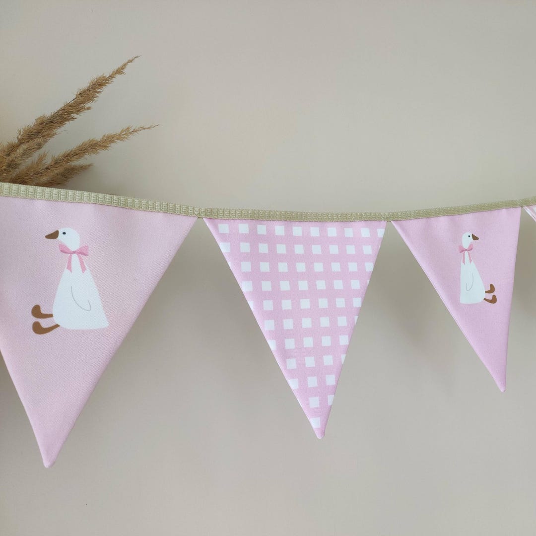 One Silly Goose Birthday Banner Personalised Bunting Goose Garland, 1st ...