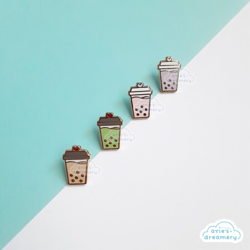 Bubble Tea Enamel Pin - Etsy