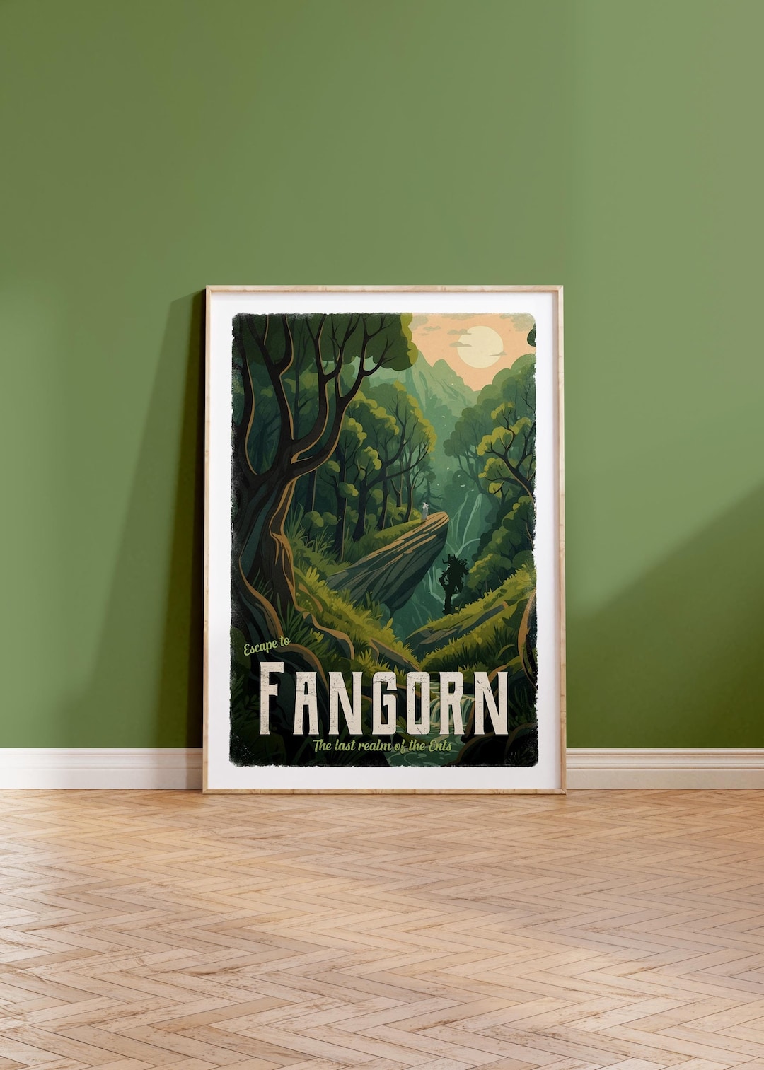 Fangorn Travel Poster, Lord of the Rings Posters, LOTR Posters, Middle ...