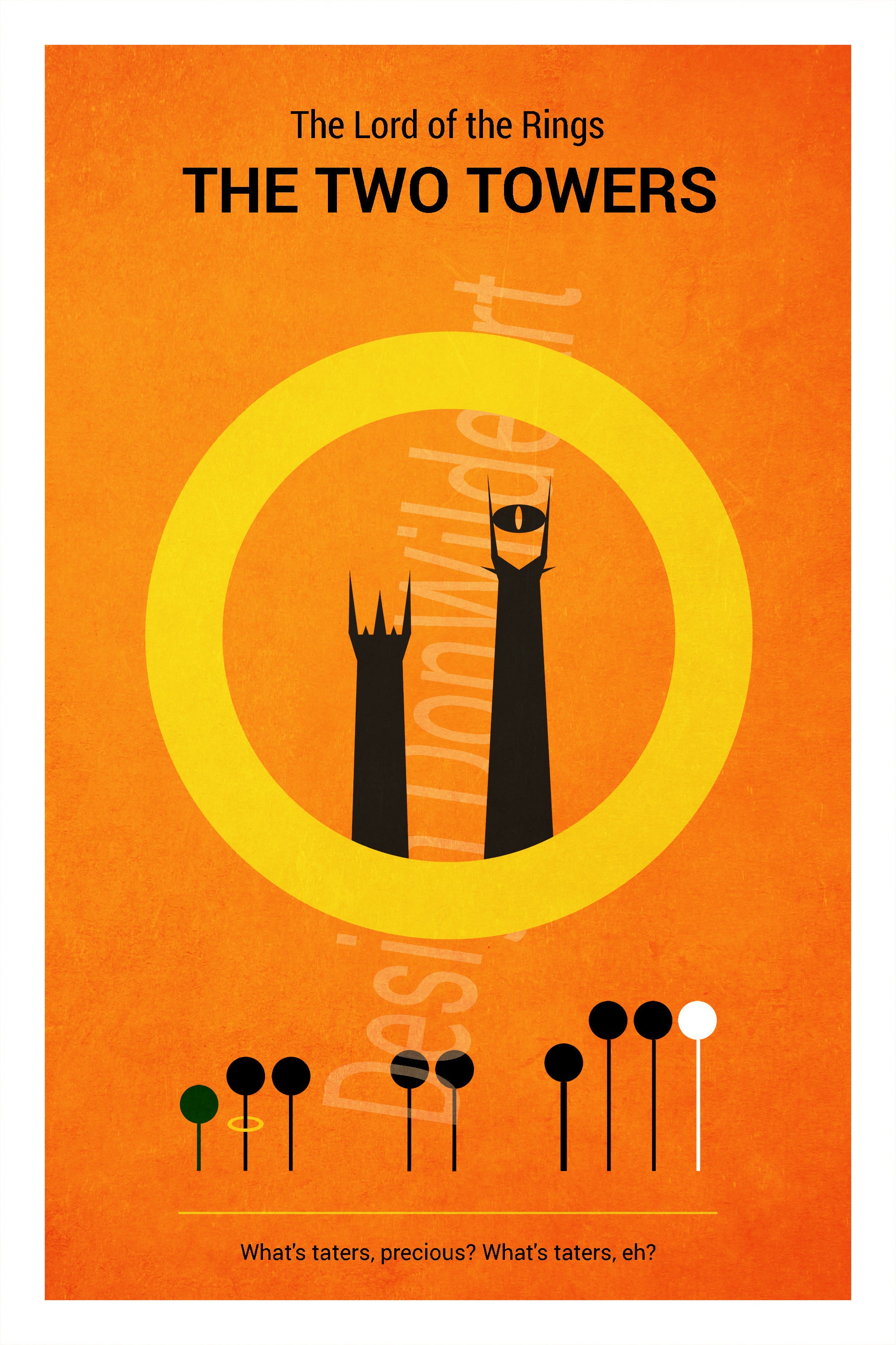 The Lord of the Rings Collection of 3 Movie Poster | Etsy