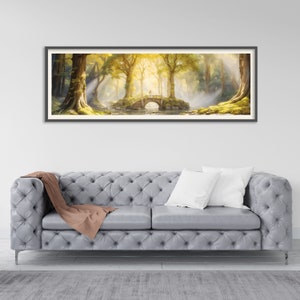 Autumn in Lothlorien Panorama Poster Lord of the Rings Scenic Painting ...
