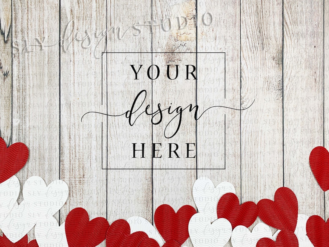 Valentine Themed Background Mockup Photography Romantic MOCK Digital ...