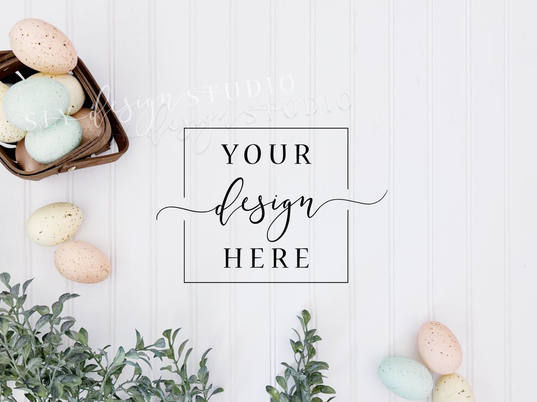Easter Background Mockup Photography | Spring Themed MOCK | Easter Eggs ...