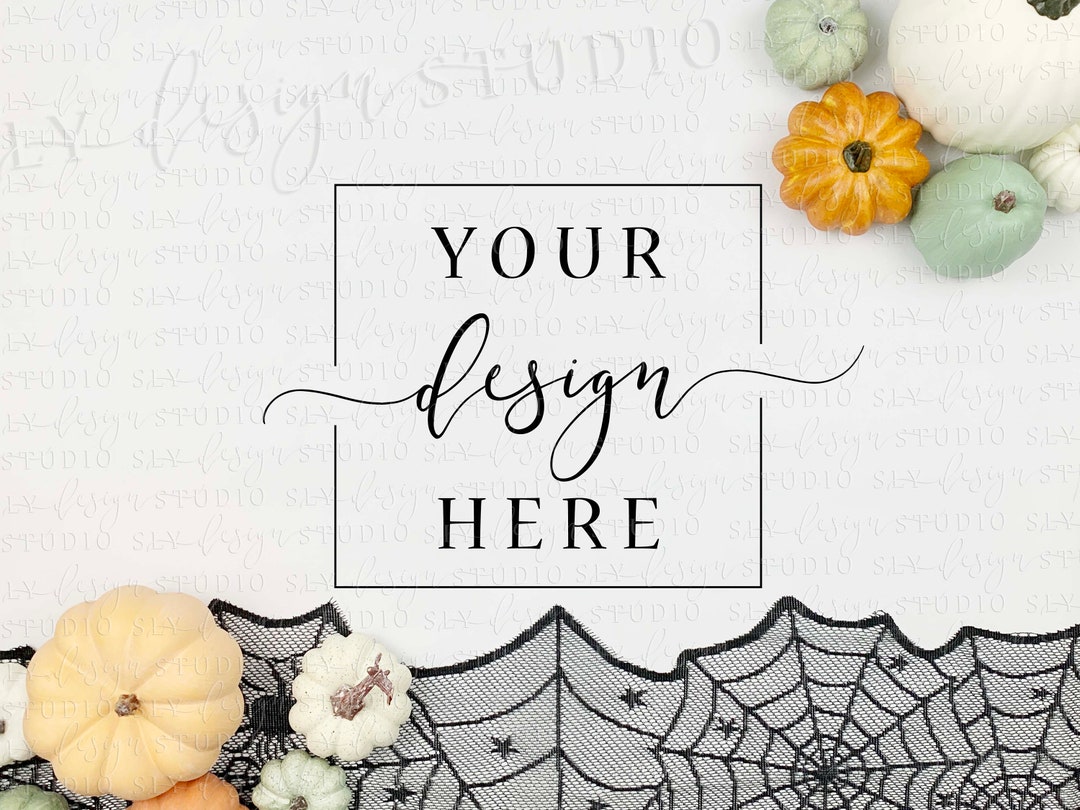 Halloween Themed Background Mockup Photography Fall MOCK Digital ...