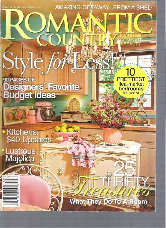 Romantic Country Magazine Kitchens Designs - Etsy