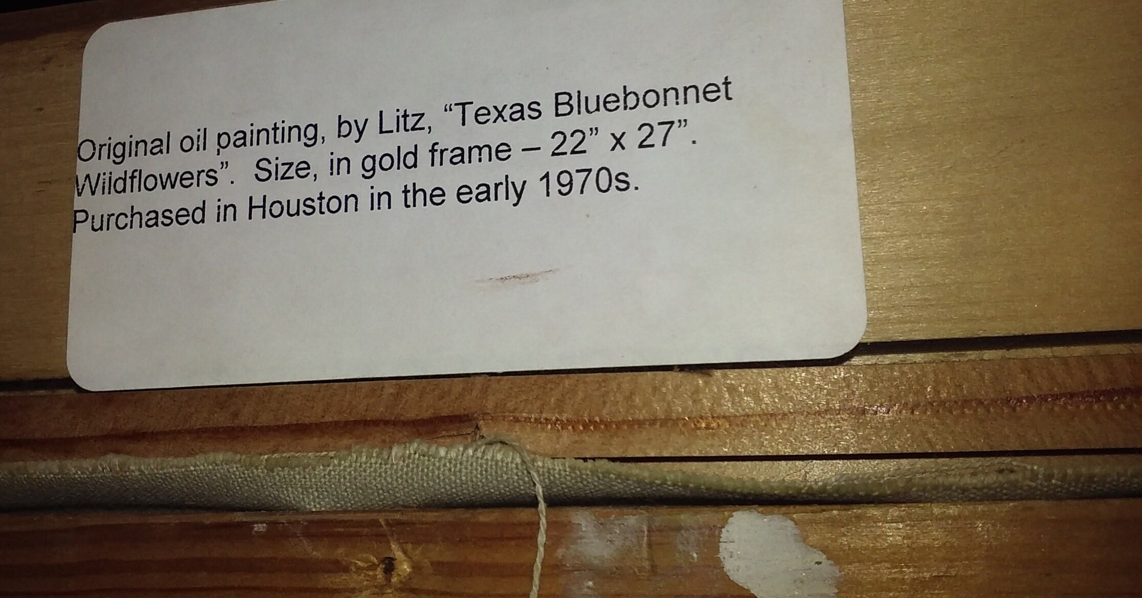 Texas Bluebonnets Near the Creek Litz Artist Oil on Canvas - Etsy