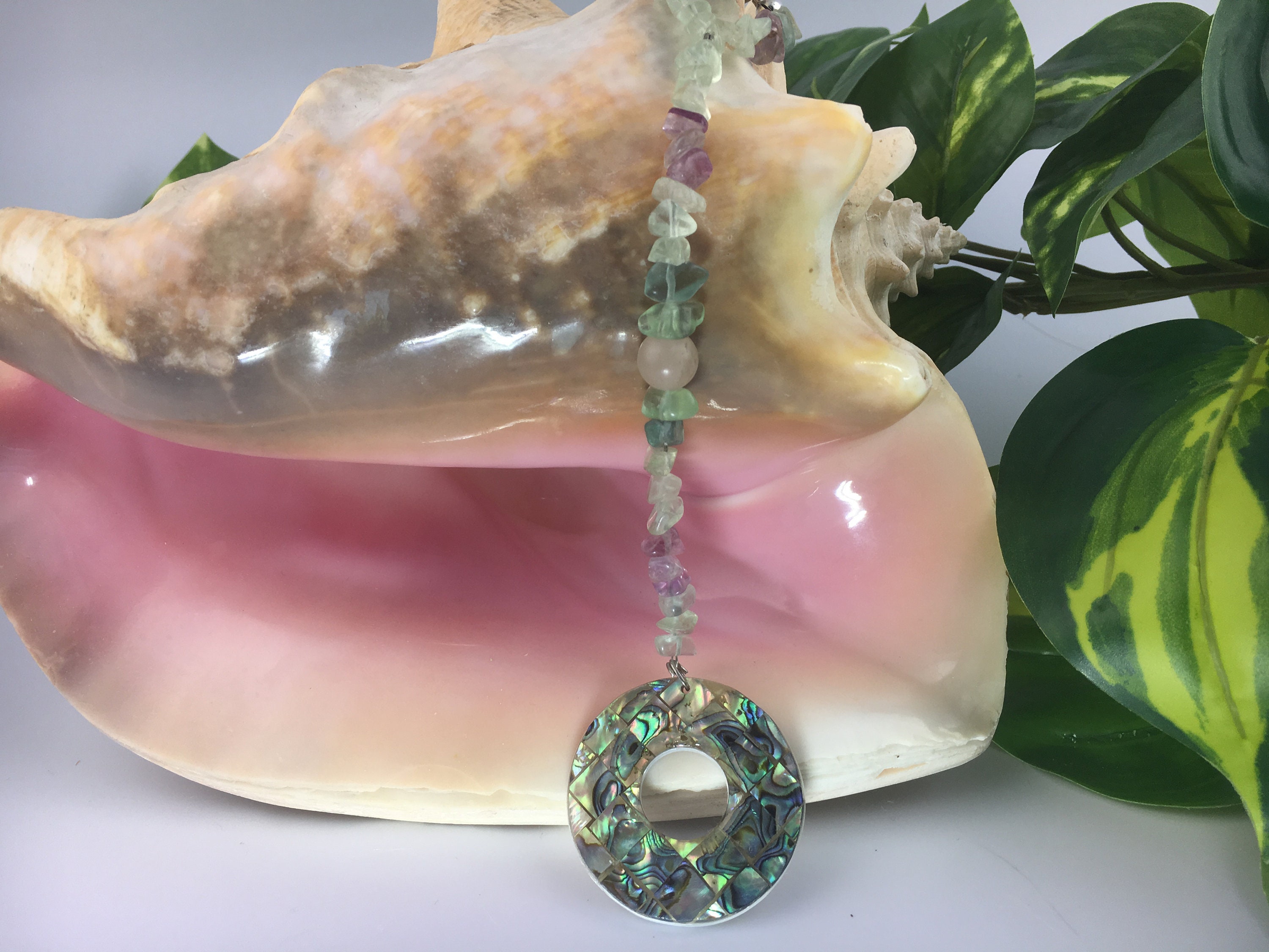 Abalone Rose Quartz Christmas Ornament Pendulum Bookmark - Etsy Denmark