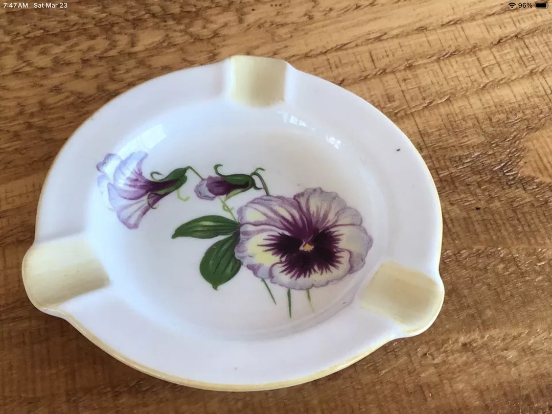 Fine Bone China Shelley England Pansy Ashtray13823 - Etsy
