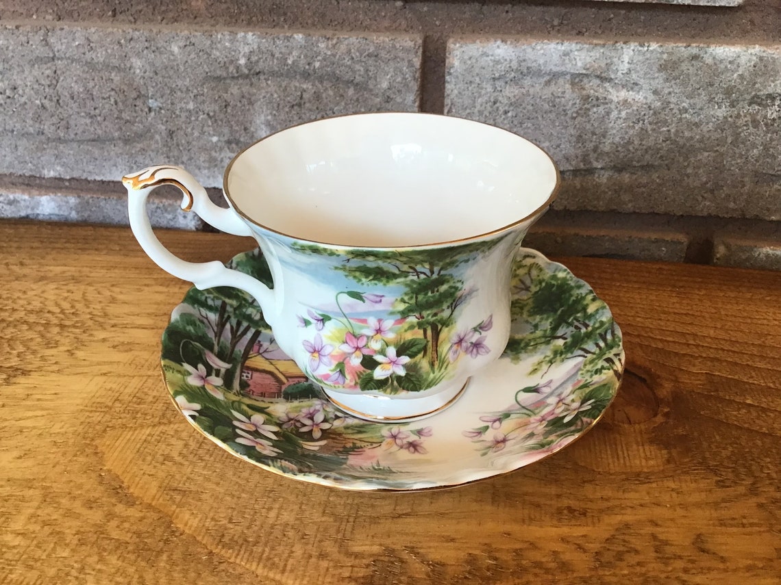 Royal Albert Country Scenes Dingle Dell Tea Cup and Saucer - Etsy