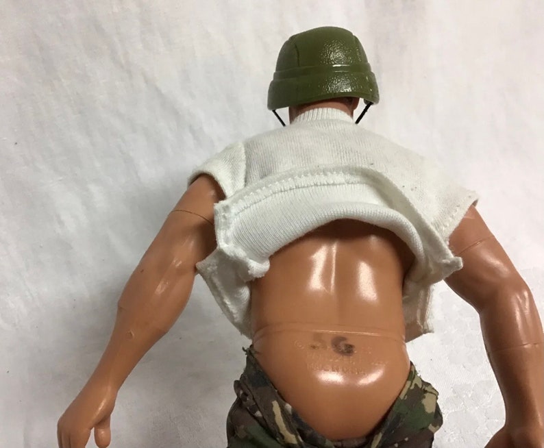 1992 12 Hasbro Duke GI Joe With Camo Outfit Plastic Hair With Hard Hat ...