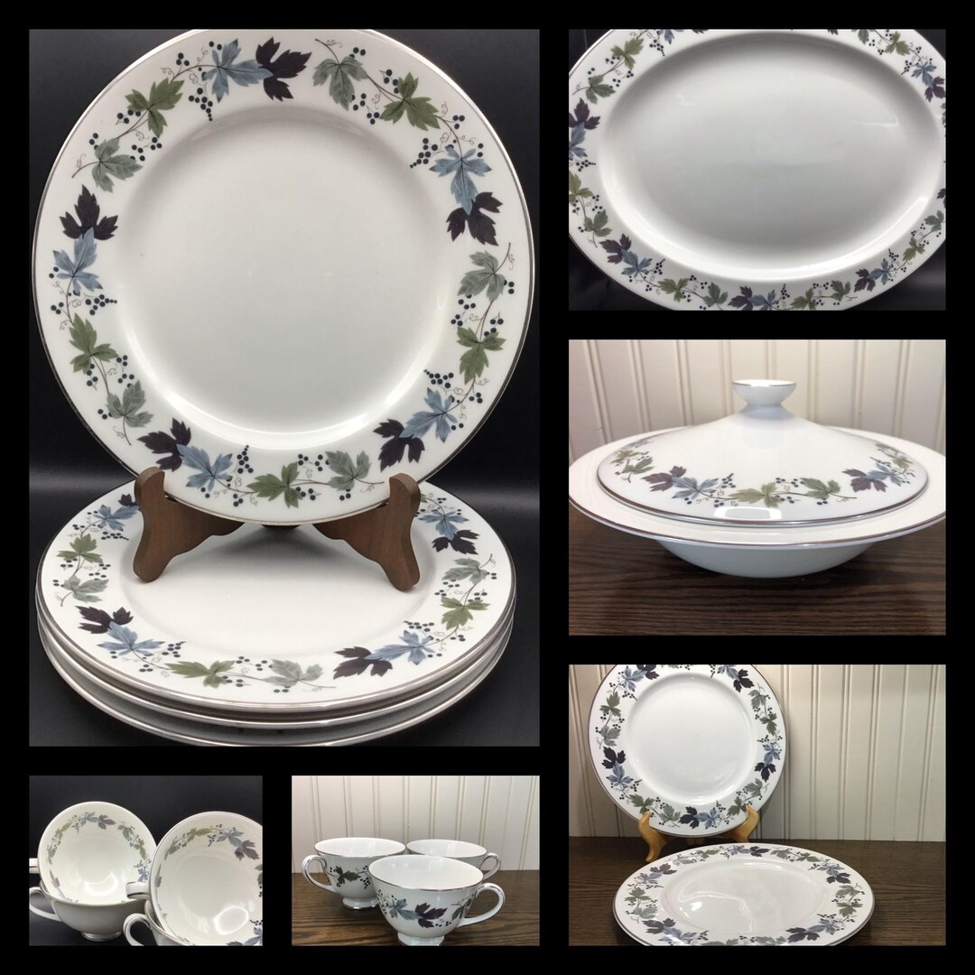 Royal Doulton Burgundy Dinnerware Grapes - Leaves TC1001 - Etsy