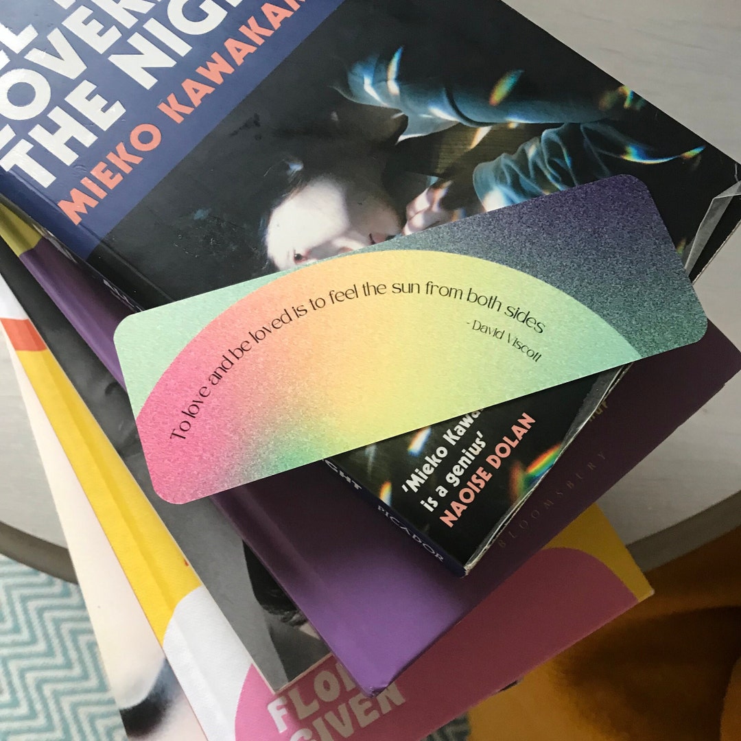 David Viscott Love Quote Bookmark Gradient Colourpop - Etsy UK