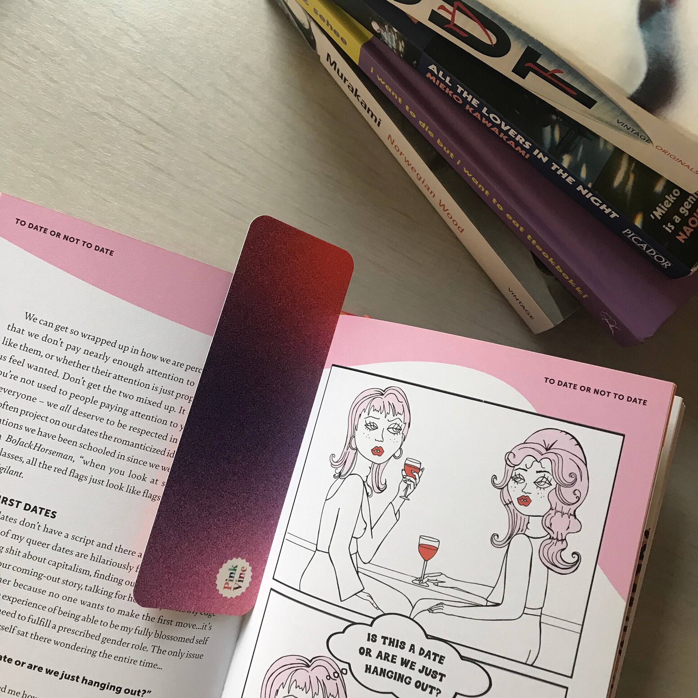 Murakami Quote Bookmark Gradient Colourpop - Etsy