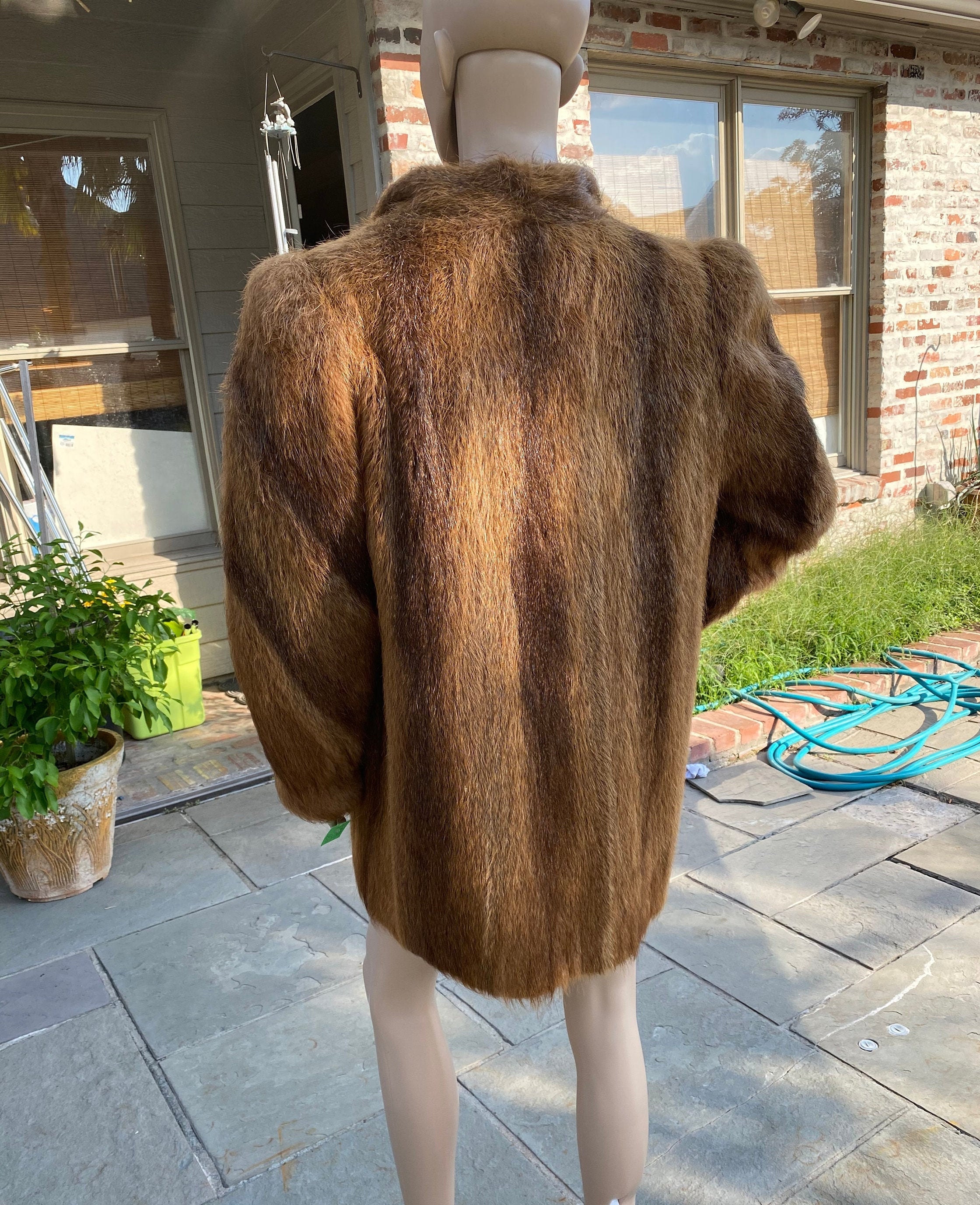 Vintage Fur Jacket Why Buy New Recycle Great Condition | Etsy