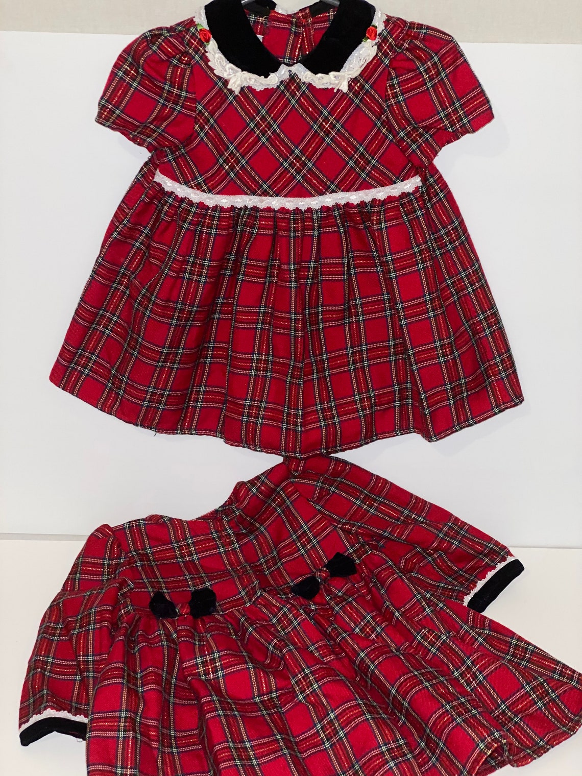 Girl's Christmas Dress & Coat by YoungLand Beautiful | Etsy