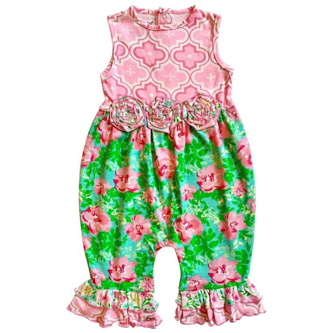 Baby Girl Spring Bubble Romper, Ruffle Bubble Romper, Summer Romper, Pickles Picks Plus, Great ...