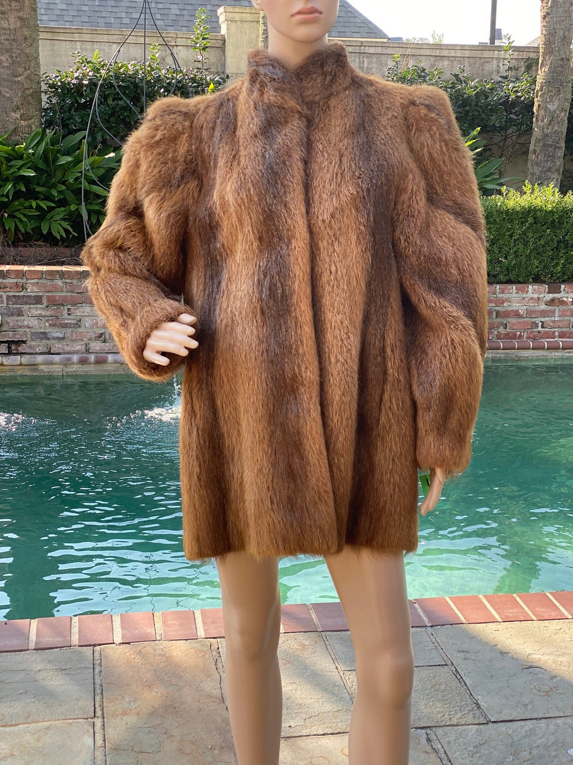 Vintage Fur Jacket Why Buy New Recycle Great Condition | Etsy