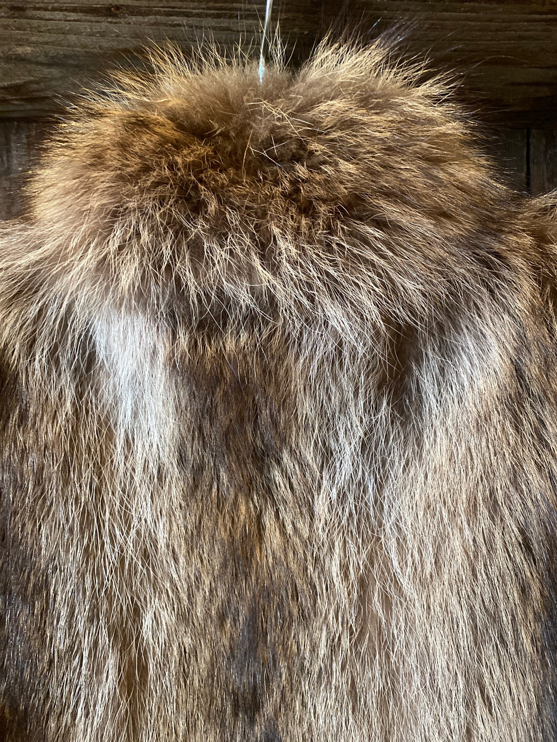 GORGEOUS Brown Fur Coat Custom Made Breathtaking Fits Like | Etsy