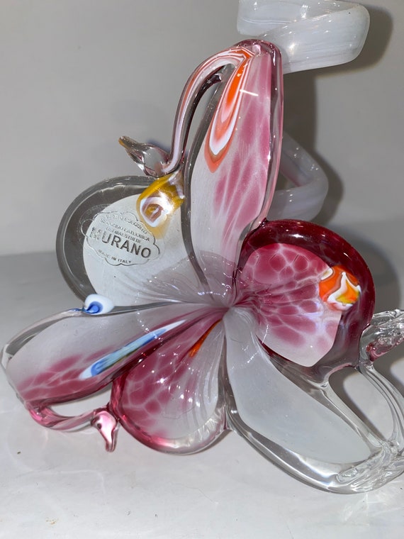 Murano Glass Flower Italian Glass Flower Mother's Day - Etsy