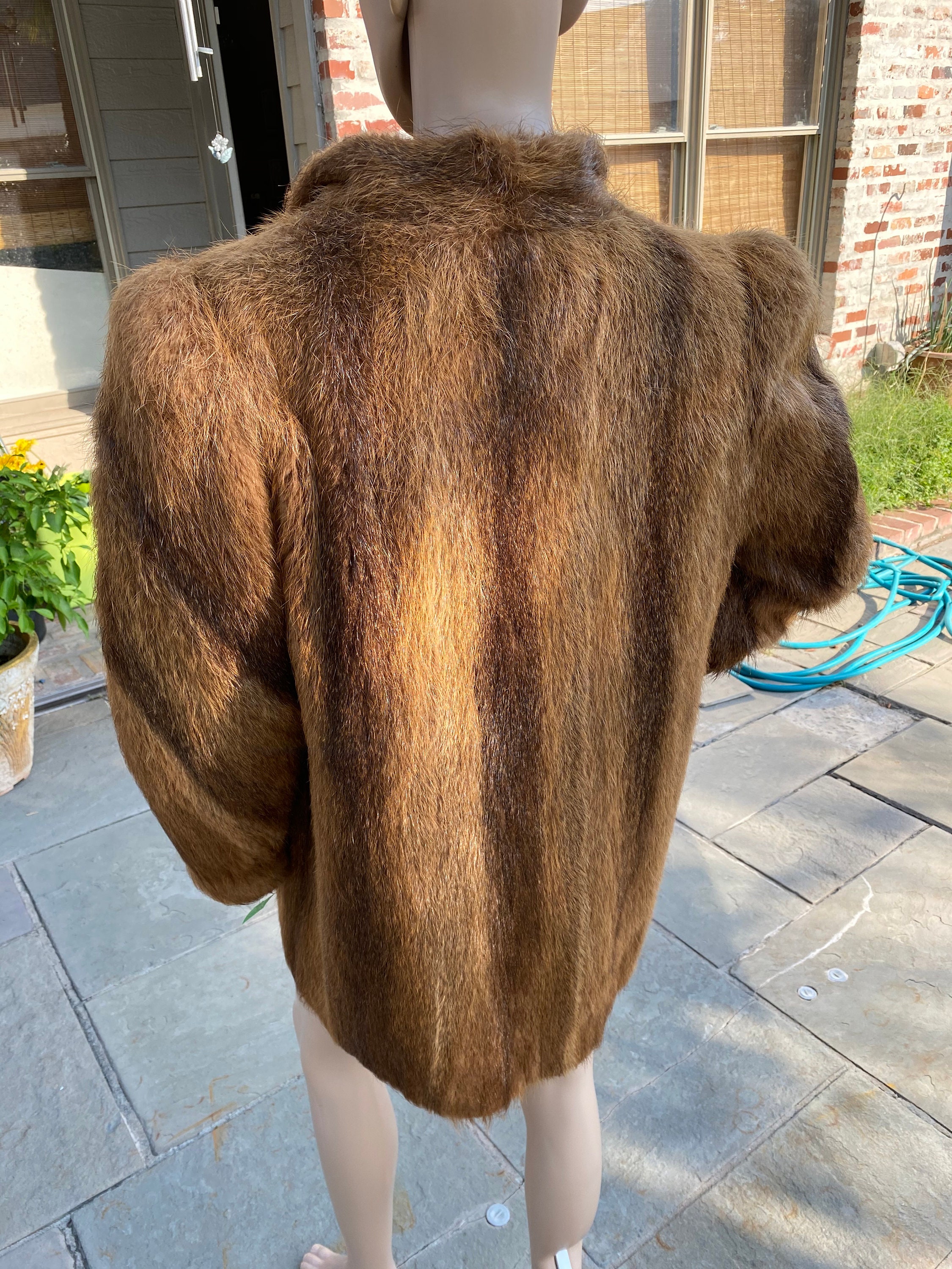 Vintage Fur Jacket Why Buy New Recycle Great Condition | Etsy