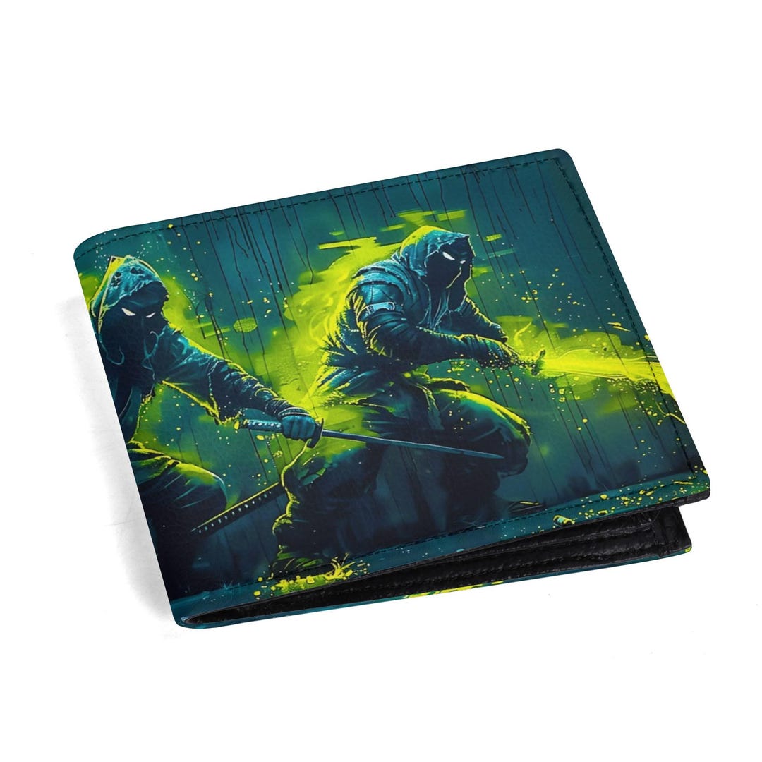 Ninja Picture Wallet: Functional Coin Pocket, Identification Slot, and ...