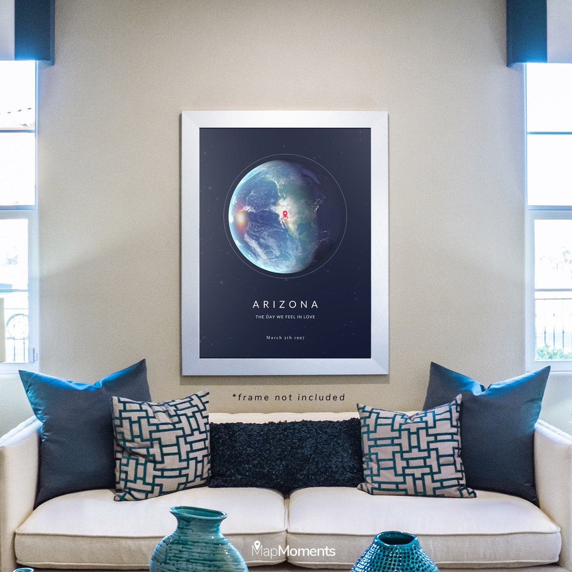 Personalized Poster, Where on Earth, Custom Art, Custom Wedding Gift ...