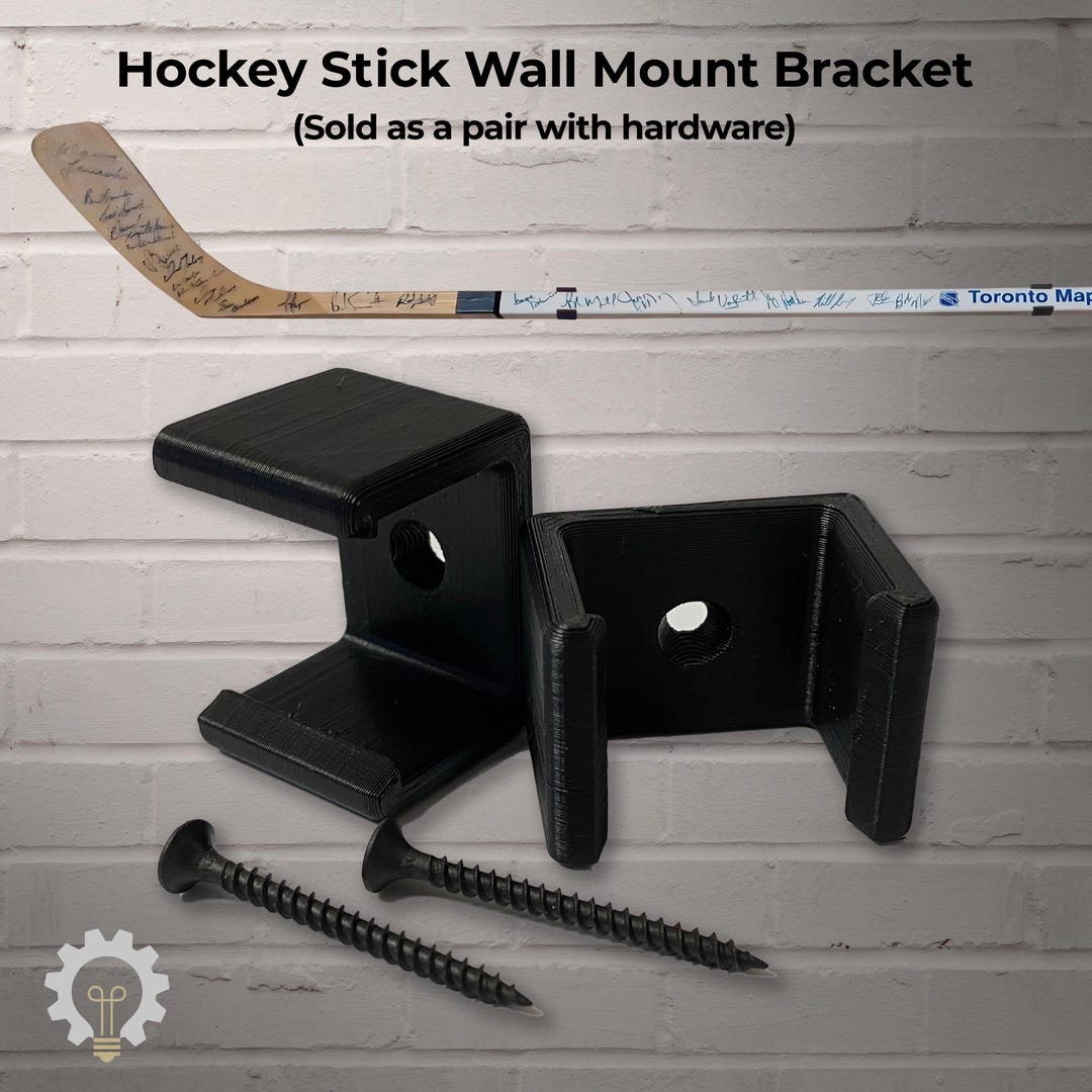 Wall Mount Bracket Set for Hockey Sticks – Hardware Included - Etsy