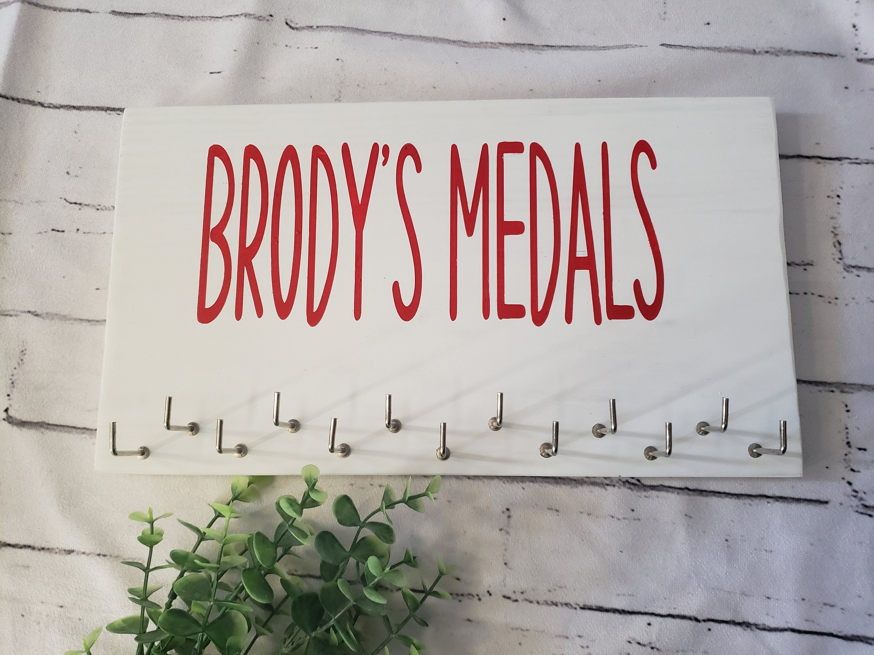 Custom Name Medal Hanger Personalized Athletic Medal Holder - Etsy