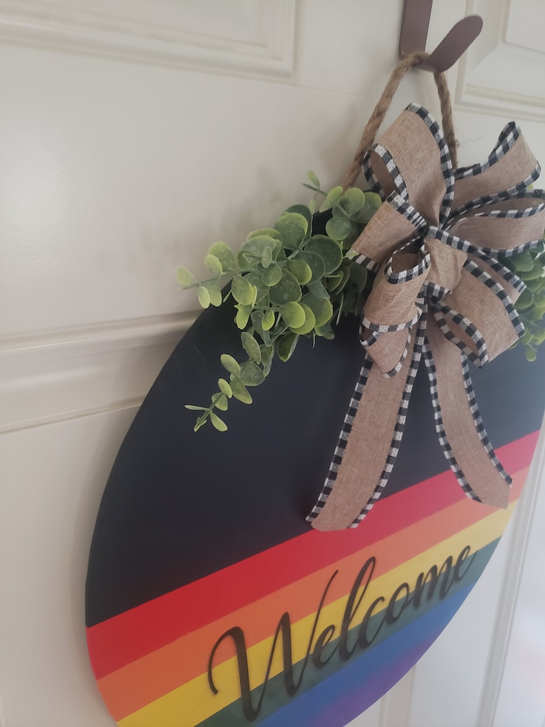 LGBT Welcome Sign Pride Door Sign LGBTQ Decor LGBTQIA - Etsy