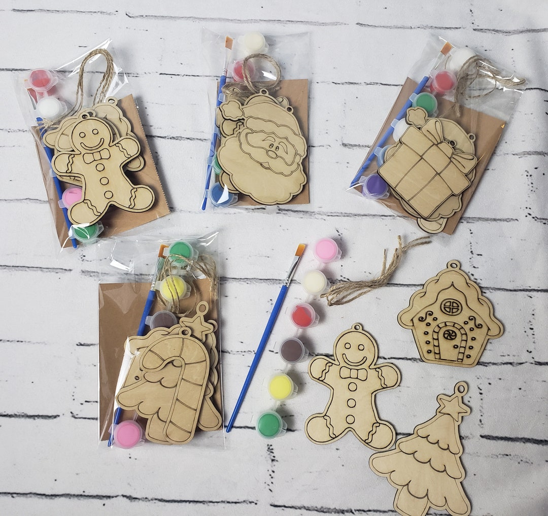 DIY Christmas Kit, Christmas Coloring Kit for Kids, Coloring Ornaments ...