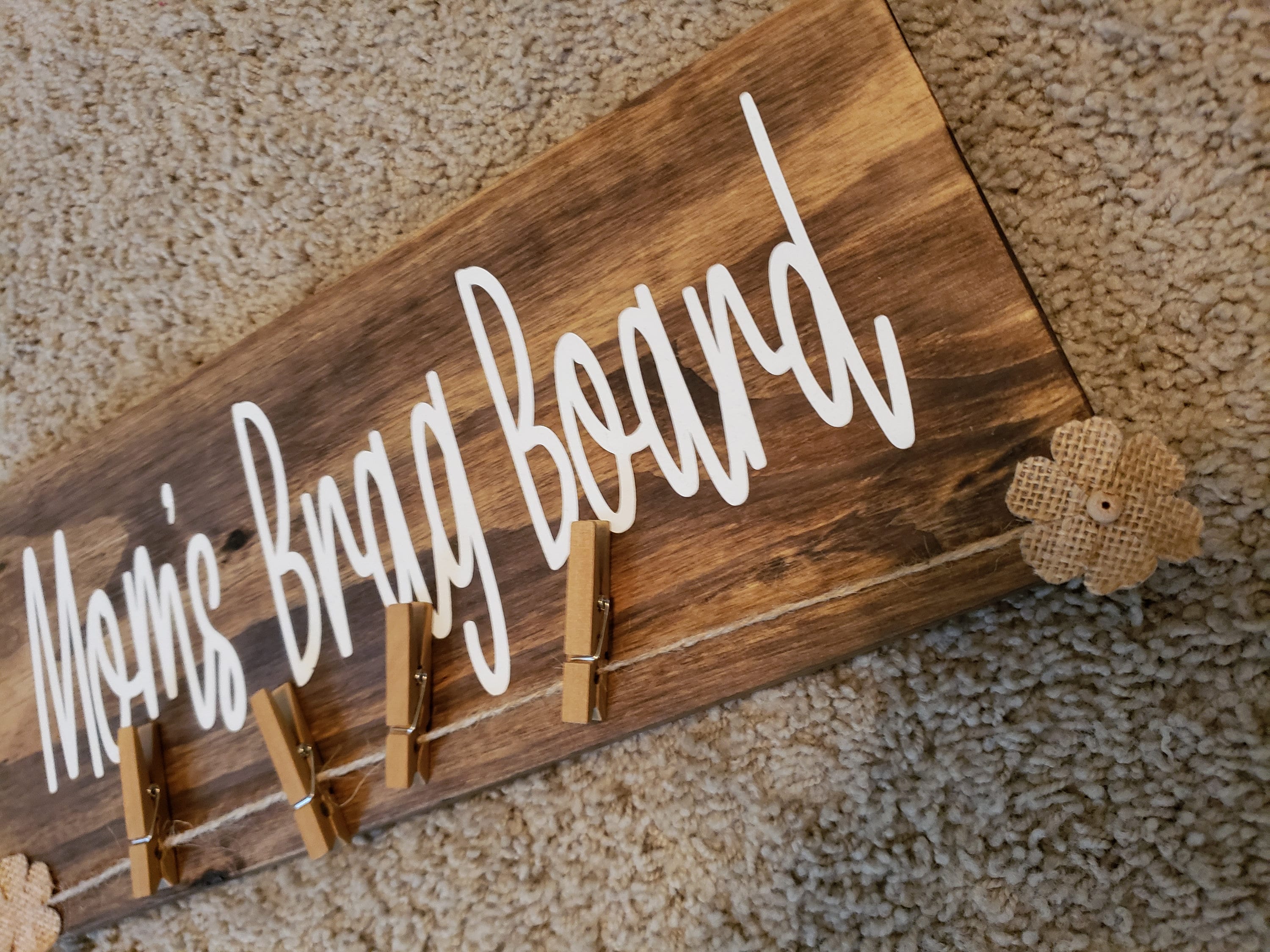 Wooden Mom's Brag Board Wall Decor Art and Picture - Etsy