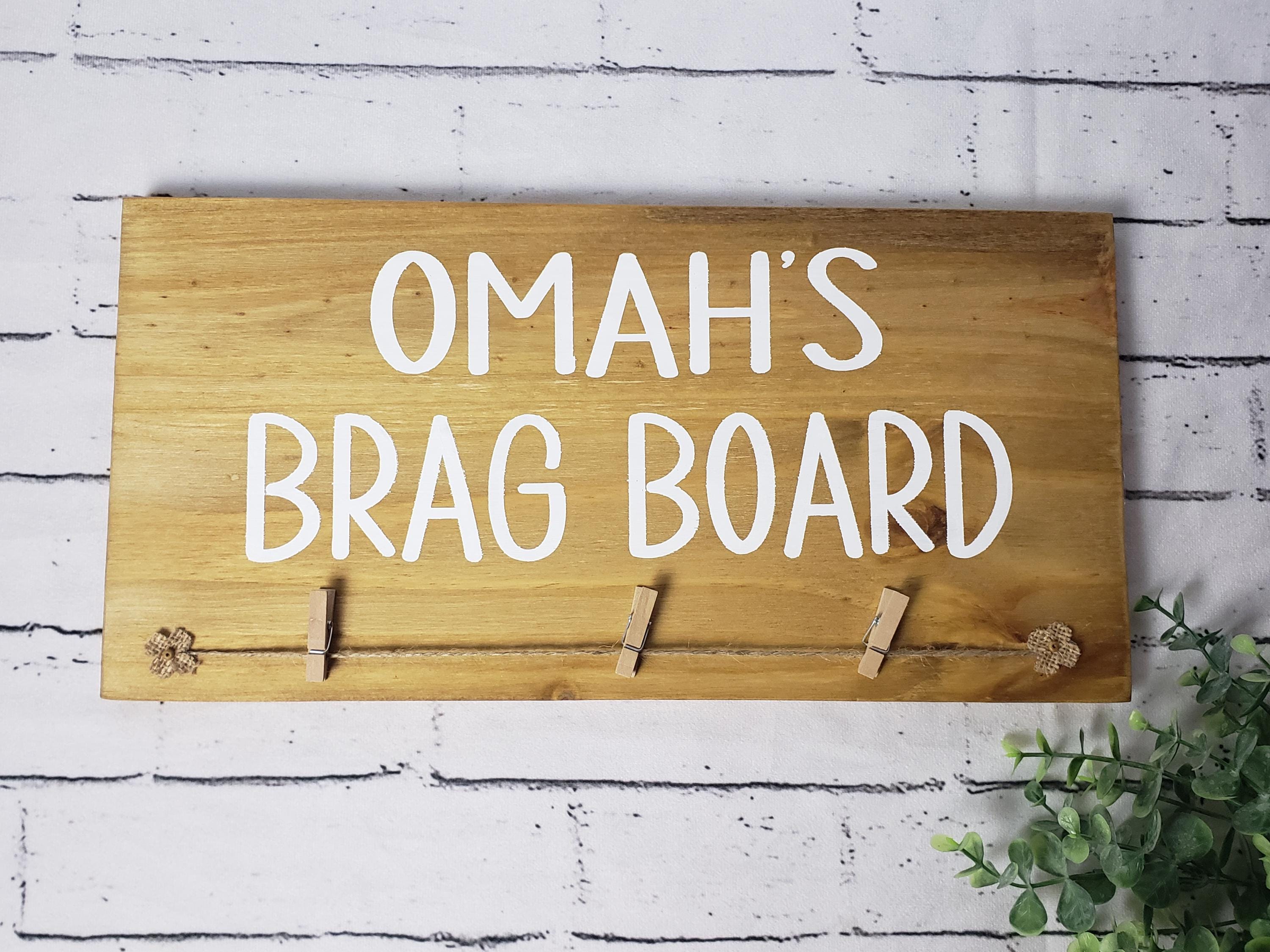 Custom Wooden Mom's Brag Board, Picture & Art Display - Etsy