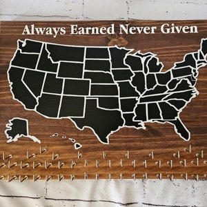 50 States Medal Holder, Display for Medals, Running Gifts, Runners ...