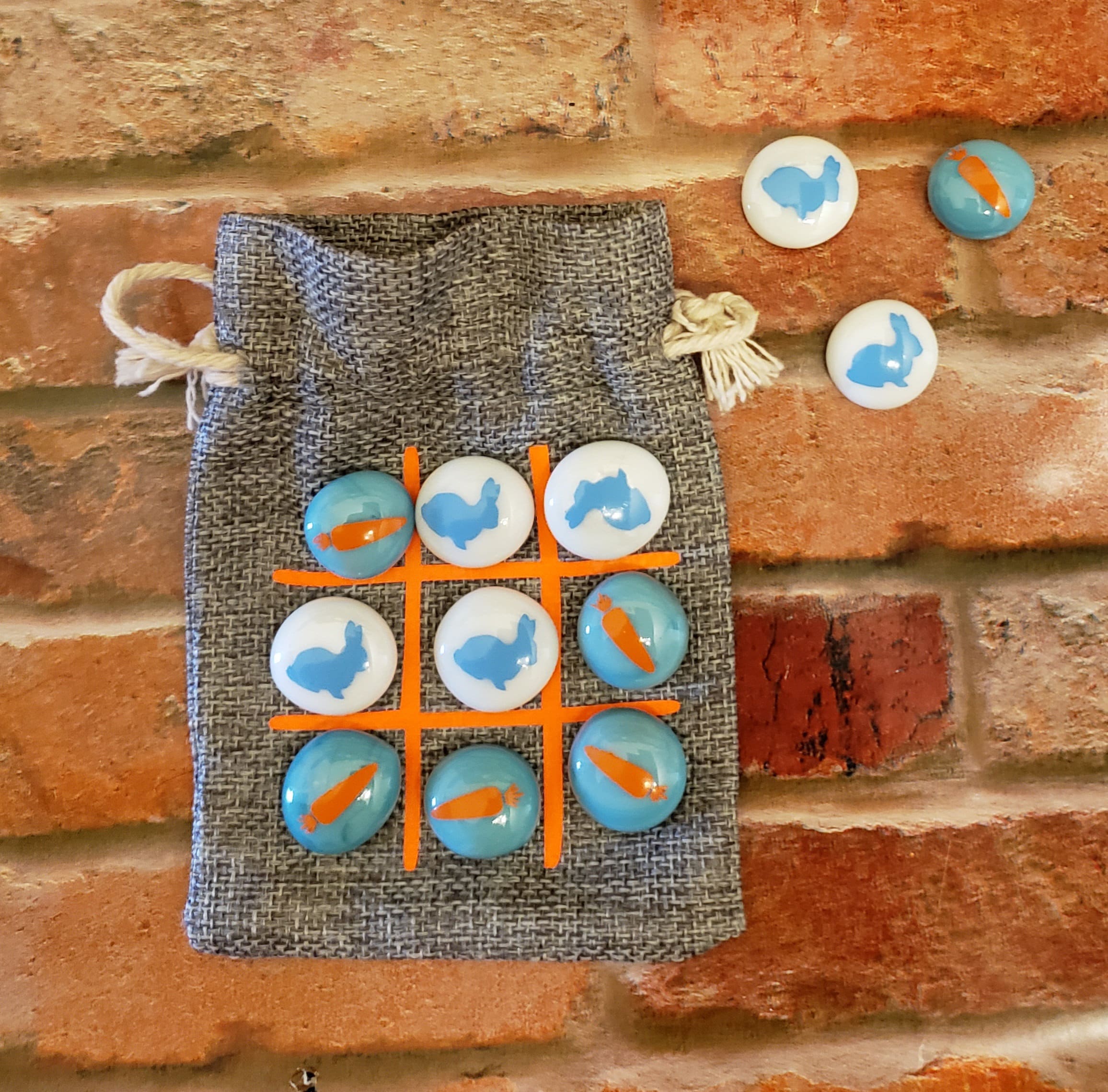 Personalized tic tac toe game for kids portable kid games | Etsy