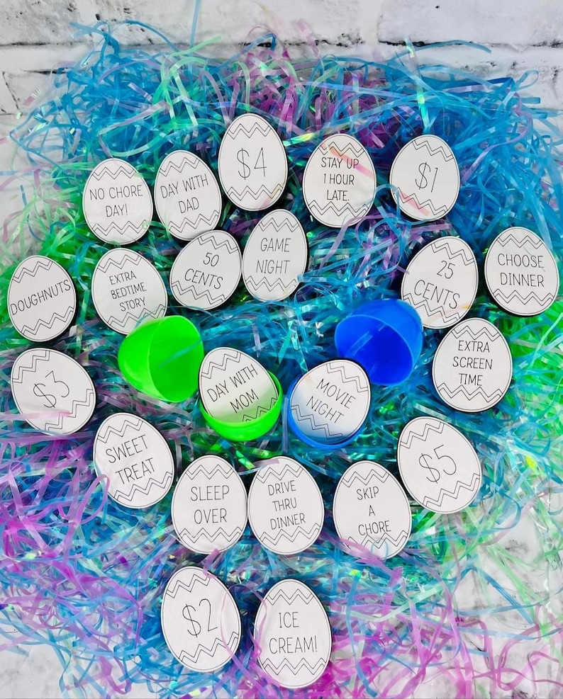 Personalized Easter Egg Tokens, Wood Tokens, Easter Egg Filler, Easter ...