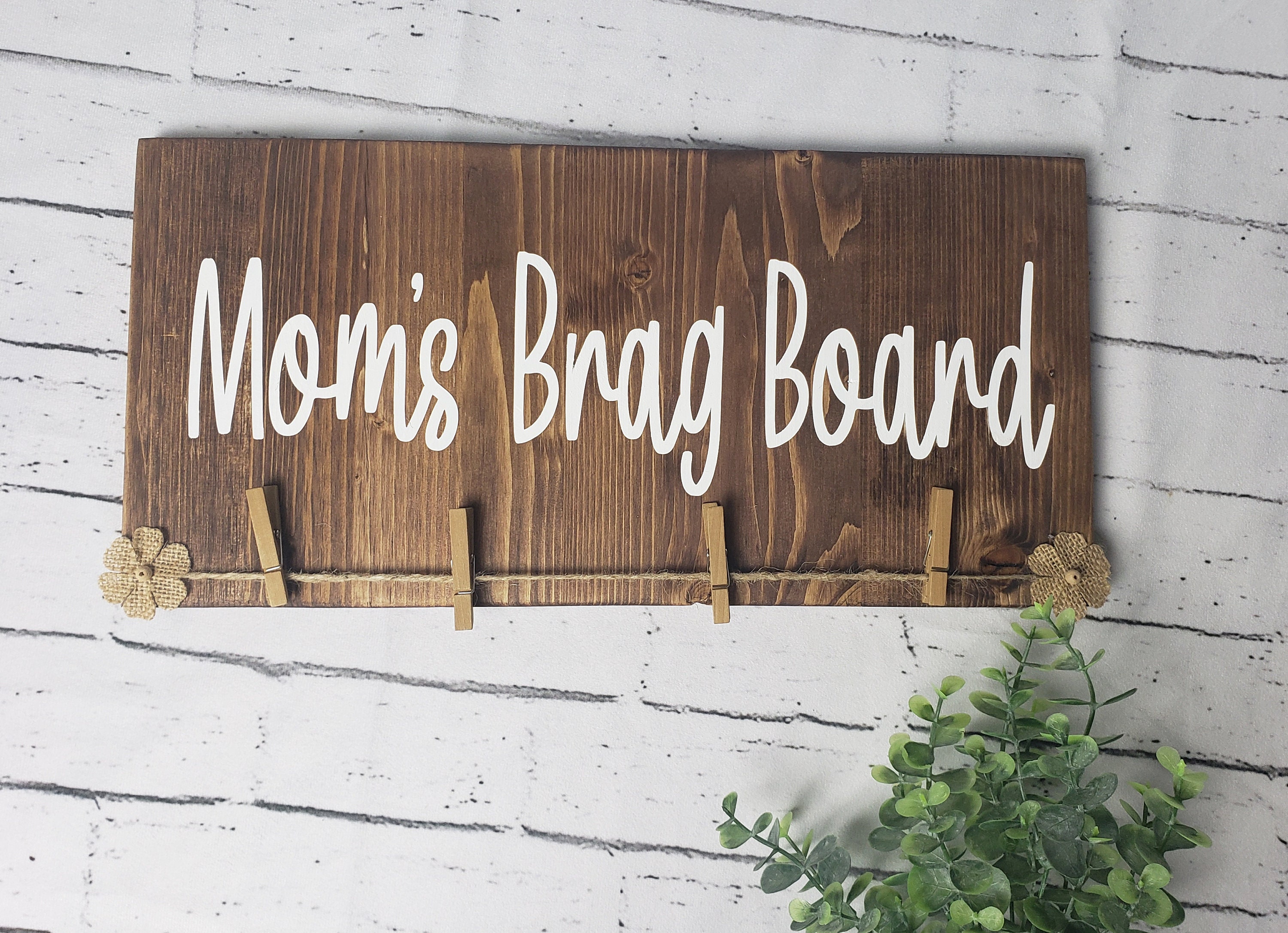 Wooden Mom's Brag Board Wall Decor Art and Picture - Etsy