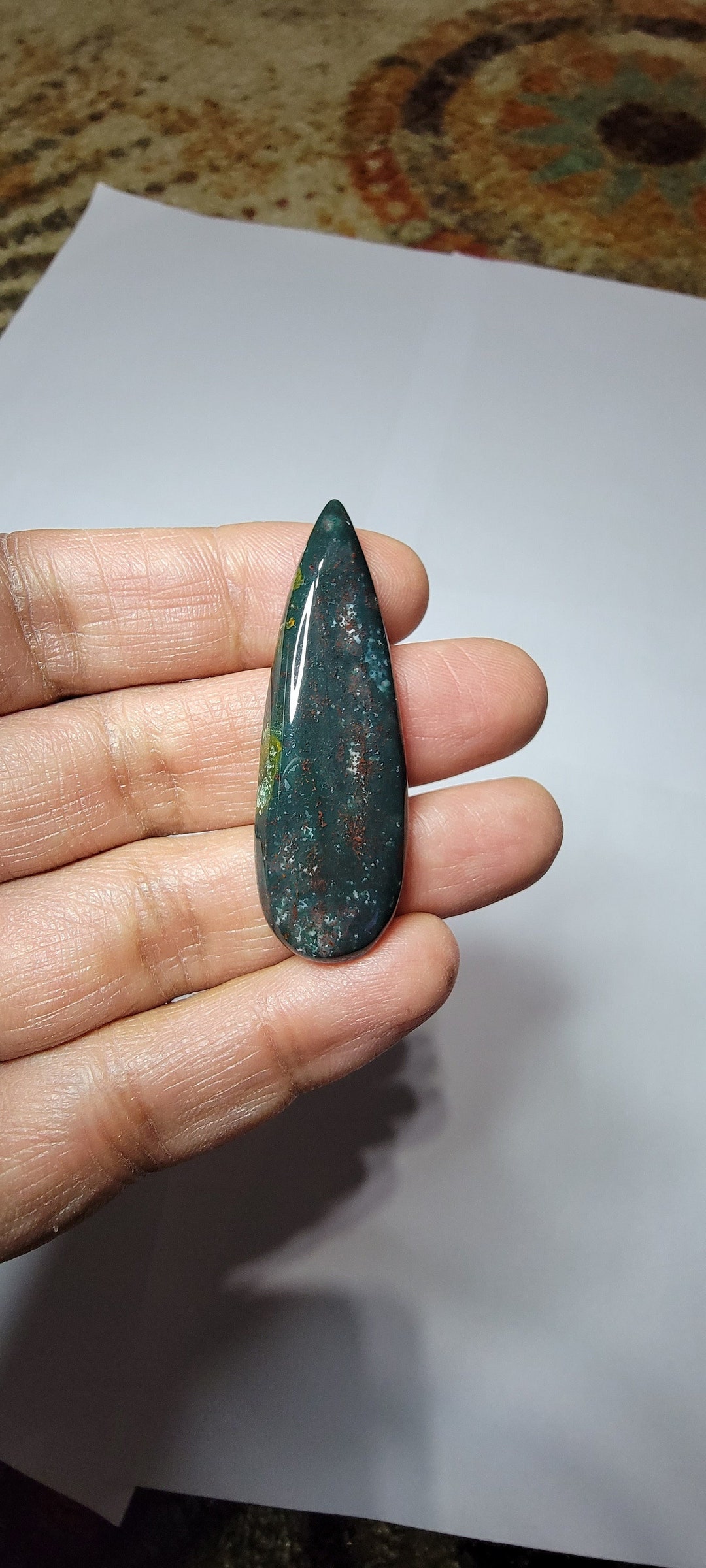 Blood Agate 51.5 X 16.6 X 5.6 Mm Stunning Big Blood Stone - Etsy