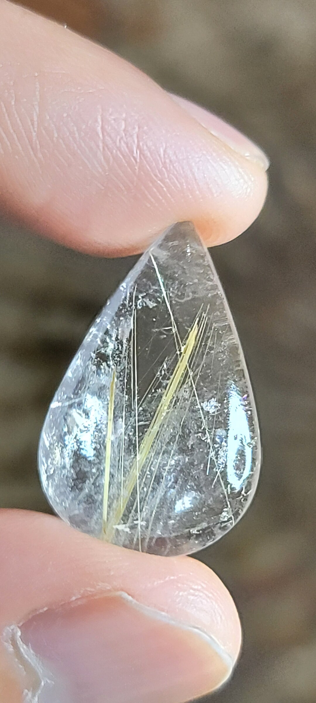 Amazing Designer Golden Rutilated Quartz Cabochon, Beautiful Oval ...
