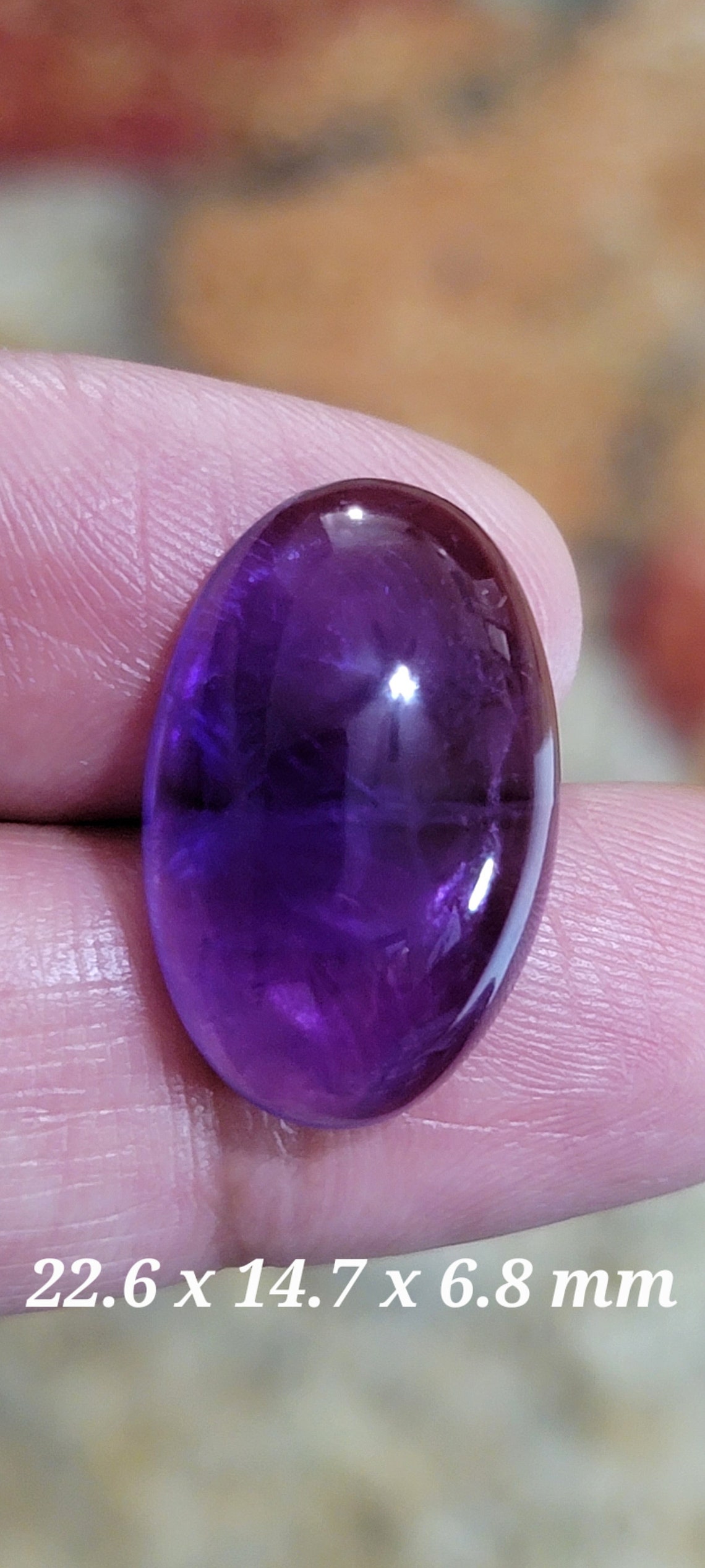Oval Purple Amethyst Stone: Fine Cut African Gemstone - Etsy