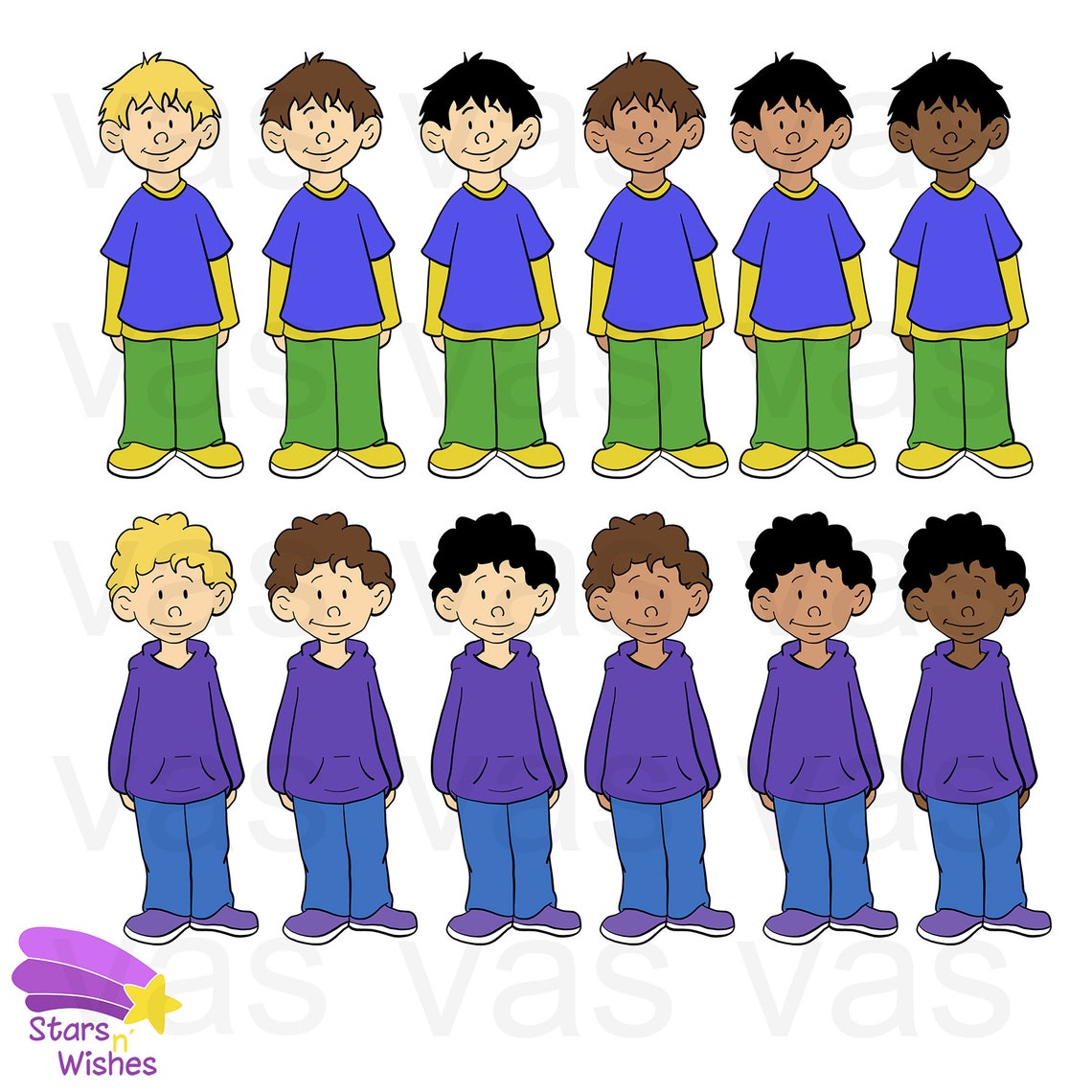 Kids Clip Art, Kids Clipart, Girls, Boys, Clipart, Digital Clip Art ...