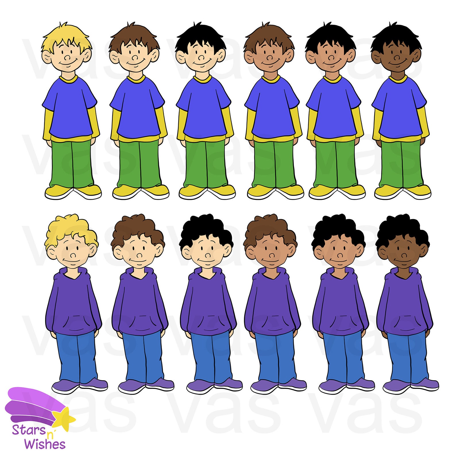 Kids Clip Art, Kids Clipart, Girls, Boys, Clipart, Digital Clip Art ...