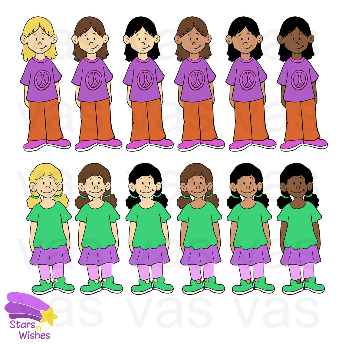 Kids Clip Art, Kids Clipart, Girls, Boys, Clipart, Digital Clip Art ...