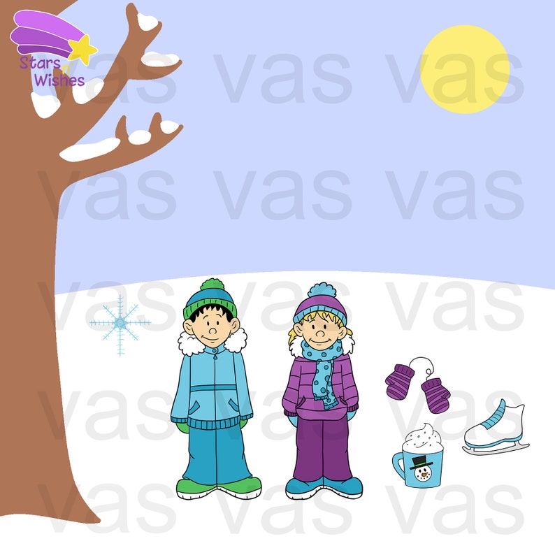Season Clip Art, Season Clipart, Spring Clipart, Summer Clipart, Fall ...